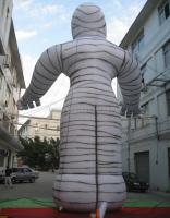 China Custom 6m High Inflatable Mummy Halloween Decoration 210D Oxford Cloth 220V Blower for sale