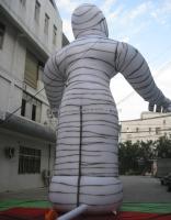 China Custom 6m High Inflatable Mummy Halloween Decoration 210D Oxford Cloth 220V Blower for sale