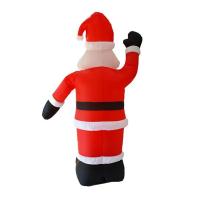 China 2.4mH Inflatable Santa Claus Outdoor Decoration 190T Polyester Custom Logo for sale
