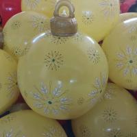China LED Lighted Christmas Decoration Balloons 60cm PVC Inflatable for Indoor Outdoor Party for sale