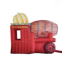 China Custom Giant Inflatable Pumpkin Cart 3.86m for Advertising Promotion Outdoor Event for sale