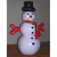 China Custom Christmas Inflatable Snowman with LED Light 60cm PVC for Party Decoration for sale