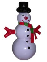China Custom Christmas Inflatable Snowman with LED Light 60cm PVC for Party Decoration for sale