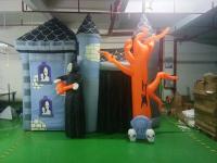 China Customize Halloween inflatable haunted house for outdoor advertising for sale