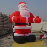 China Factory customize 4m tall inflatable Santa clause for display for sale