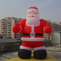 China Factory customize 4m tall inflatable Santa clause for display for sale