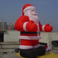 China Factory customize 4m tall inflatable Santa clause for display for sale