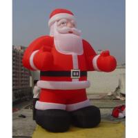 China Factory customize 4m tall inflatable Santa clause for display for sale