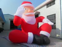China Custom Inflatable Christmas Snowman House Decoration 3m PVC Outdoor Holiday Display for sale