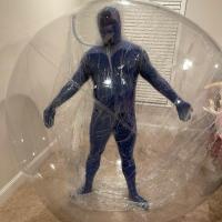 China Beile PVC Inflatable Transparent Big Round Ball Suit Adult Size 12kg for Party Promotion for sale