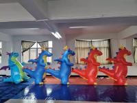 China Customized Inflatable Dragon Suit 0.4mm PVC Adult Size Cartoon Costume for Party Promotion for sale