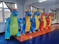 China Customized Inflatable Dragon Suit 0.4mm PVC Adult Size Cartoon Costume for Party Promotion for sale
