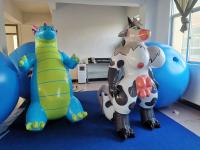 China Beile Custom PVC Inflatable Cow Suit Sexy Big Boobs Cosplay Party Adult Size 0.4mm for sale