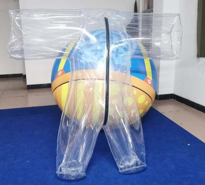 China Custom PVC Inflatable Transparent Suit Skirt for Adult 0.4mm 5kg for sale