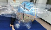 China Custom PVC Inflatable Transparent Suit Skirt for Adult 0.4mm 5kg for sale