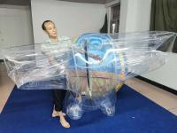 China Custom PVC Inflatable Transparent Suit Skirt for Adult 0.4mm 5kg for sale
