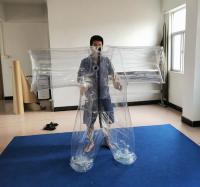 China Custom PVC Inflatable Transparent Suit Skirt for Adult 0.4mm 5kg for sale