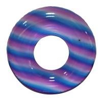 China Custom Flash Inflatable Colorful Swimming Ring 0.25mm PVC for Adults Kids for sale