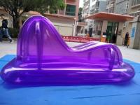 China Wholesale Customized PVC transparent inflatable lounger air sofa chair for sale