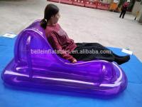 China Wholesale Customized PVC transparent inflatable lounger air sofa chair for sale