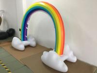 China Custom PVC Inflatable Rainbow Sprinklers Arch 260x70x180cm for Pool Party for sale