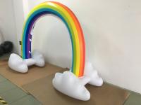 China Custom PVC Inflatable Rainbow Sprinklers Arch 260x70x180cm for Pool Party for sale
