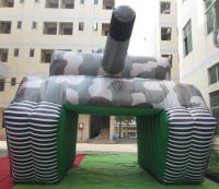 China Custom Giant Inflatable Tank Tent 3.2x4m for Outdoor Advertising Promotion for sale