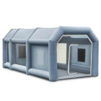 China Customized Inflatable PVC Tarpaulin Car Tent 6x4x3m Outdoor Camping Shelter for sale