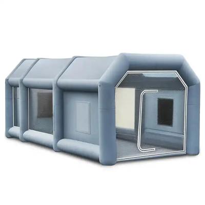 China Customized Inflatable PVC Tarpaulin Car Tent 6x4x3m Outdoor Camping Shelter for sale