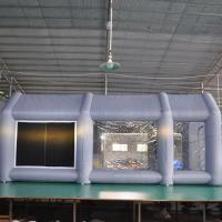 China Customized Inflatable PVC Tarpaulin Car Tent 6x4x3m Outdoor Camping Shelter for sale