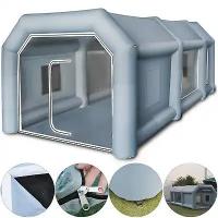 China Customized Inflatable PVC Tarpaulin Car Tent 6x4x3m Outdoor Camping Shelter for sale