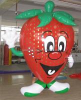 China Custom PVC Inflatable Strawberry 1.5m Height for Promotional Events and Advertising for sale