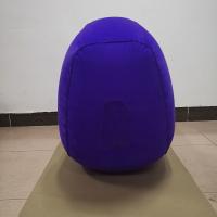 China Custom PVC Inflatable Purple Flocking Sofa Chair 50x48cm 3 Year Warranty for sale