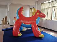 China BeiLe Custom Inflatable Red Blue Dragon Toy 7ft PVC Cartoon Animal for Party Promotion for sale