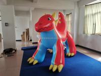 China BeiLe Custom Inflatable Red Blue Dragon Toy 7ft PVC Cartoon Animal for Party Promotion for sale