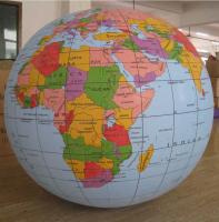 China Customized quality inflatable big earth globe balloon for outdoor decorations for sale