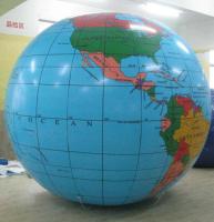 China Customized quality inflatable big earth globe balloon for outdoor decorations for sale