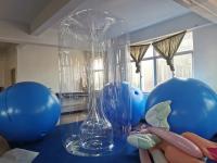 China custom inflatable fetish transparent  PVC inflatable rolling tube inflatable stress bag for sale