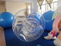 China custom inflatable fetish transparent  PVC inflatable rolling tube inflatable stress bag for sale