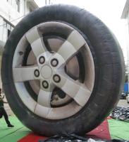 China Giant Inflatable Tire Model 3.66m for Advertising Custom Logo PVC Promotional Display for sale