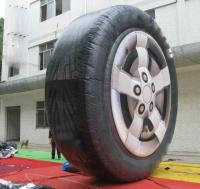 China Giant Inflatable Tire Model 3.66m for Advertising Custom Logo PVC Promotional Display for sale
