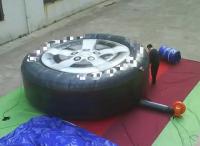 China Giant Inflatable Tire Model 3.66m for Advertising Custom Logo PVC Promotional Display for sale
