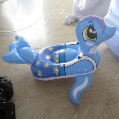 China Custom PVC Inflatable Dolphin Pool Toy 70cm for Kids and Adults Wholesale for sale