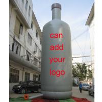 China Custom 10mH Inflatable Bottle with Logo PVC Tarpaulin Advertising Promotion for sale