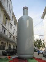 China Custom 10mH Inflatable Bottle with Logo PVC Tarpaulin Advertising Promotion for sale