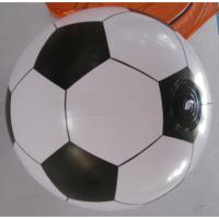 China Custom PVC Inflatable Football Beach Ball 30cm Diameter 0.18mm Thickness for sale