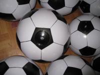 China Custom PVC Inflatable Football Beach Ball 30cm Diameter 0.18mm Thickness for sale