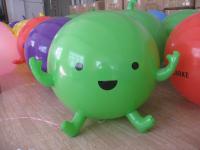 China Custom PVC Inflatable Beach Ball 30cm Diameter for Promotional Events for sale