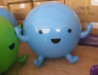 China Custom PVC Inflatable Beach Ball 30cm Diameter for Promotional Events for sale