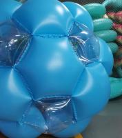 China PVC Inflatable Bubble Ball 2.1m Diameter Blue Transparent Lawn Toy for Party Promotion for sale